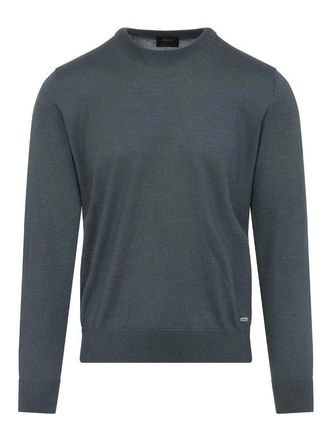 Brioni Pull Col Rond - Vert