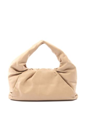 Bottega Veneta 2012-2025 The Pouch Schultertasche aus Lammleder - Braun