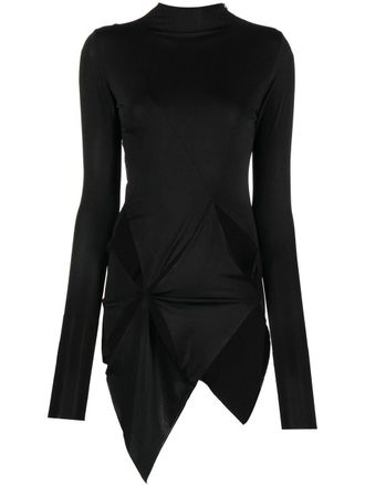 16Arlington haut en satin &agrave; design asym&eacute;trique - Noir