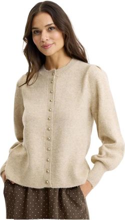 In Front IN Front, Femme, Pulls, Beige, Taille: 44 FR Cardigans