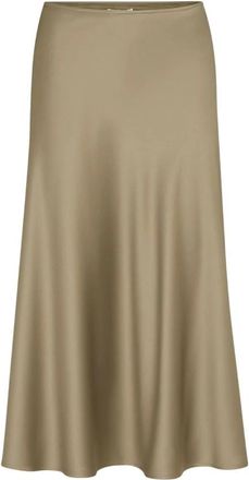 Juvia Femme, Jupes, Vert, Taille: 40 FR Satin Skirt