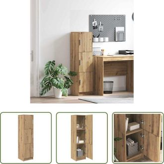 vidaXL Armoire ch&ecirc;ne - Haut Armoire Ch&ecirc;ne artisanal 31.5 x 32 x 122.5 cm