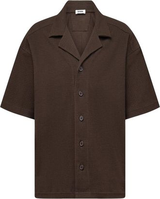 Drykorn Jersey-Kurzarmhemd mit Waffelstruktur in