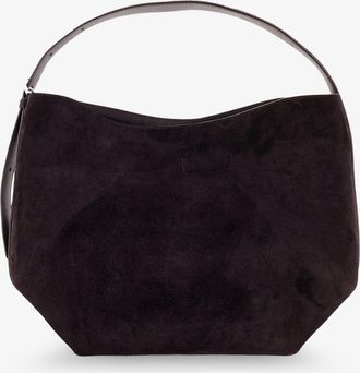 Toteme Medium Belted suede shoulder bag - TOTEME - gender_Woman