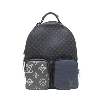 Louis Vuitton Pre-owned Sac &agrave; dos Patchwork Monogram Eclipse en toile enduite - Femme - Pre-owned - Noir - Taille: ONE Size