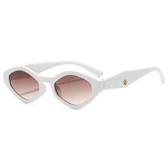 Generic Lunettes De Soleil Dext&eacute;rieur &Agrave; Petite Monture For Hommes Et Femmes, For Les Vacances, D&eacute;placements, La Conduite, UV400(White)