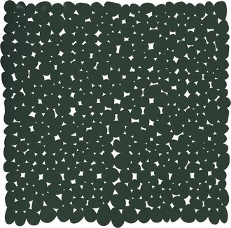 MSV Duschmatte Badematte Duscheinlage antibakteriell rutschfest mit Saugnäpfen - Dunkelgrün - ca. 53 x 53 cm