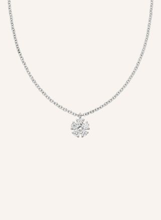 VEYNOU Veynou Halskette Aus 14 Karat Wei&szlig;gold Und 0,16ct. Diamanten silber