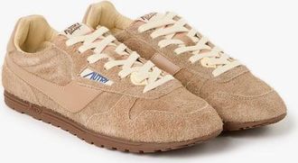 Autry gemischte Leder -Turnschuhe - braun