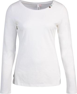 Ragwear Fllorah Long GOTS Longsleeve Damen (DE/NL/SE/PL, Alphanumerisch, L, Regular, Regular, White)