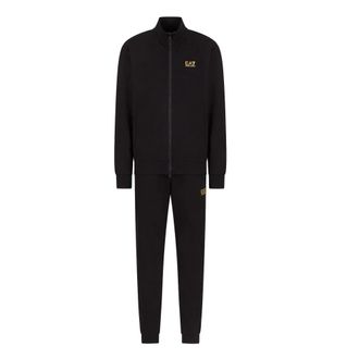 Emporio Armani Schwarzes Sportliches Trainingsanzug-Set - - Sport - Herren - Schwarzk - XS