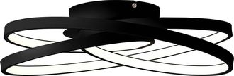 Brilliant home24 LED-Deckenleuchte Labyrinth Ø 40cm Schwarz Kunststoffart: Acrylglas Material: Metall, Kunststoff Metallart: Eisen Oberfläche Metall: Lackiert