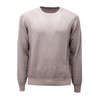 La Fileria Grauer Wollpullover Hergestellt in Italien - - Knitwear - Herren - Grau - M