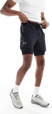 Under Armour Launch - Short 5 pouces 2-en-1 - Noir