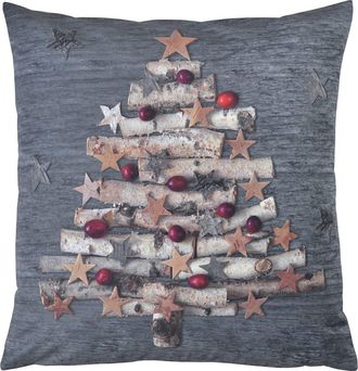 Sander gef&uuml;lltes Wendekissen WEIHNACHTSZEIT 45 x 45 cm Weihnachten