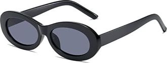 Generic Lunettes de soleil rétro à monture ovale Hip Hop à petite monture pour hommes et femmes Sports de plein air (couleur : A, taille : 1) 2026