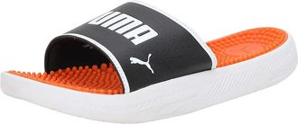 Puma Herren Softride Slide Massage Sandale, Puma Black PUMA White Cayenne Pepper, 39 EU
