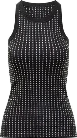 The Attico Femme, Tops, Noir, Taille: 38 FR Thermostrass Tank Top