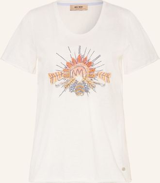 Mos Mosh Mos Mosh T-Shirt Mmtonia Mit Schmuckperlen Und Pailletten weiss