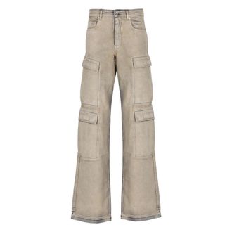 Rick Owens Femme, Jeans, Beige, Taille: W27 Double Cargo Jeans