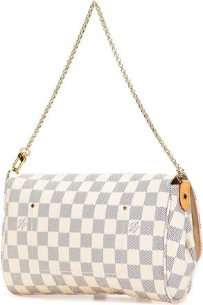 Louis Vuitton Hobo Bags - Damier Azur Favorite MM - Gr. unisize - in Wei&szlig; - f&uuml;r Damen