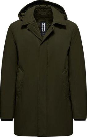 Bomboogie Homme, Manteaux, Vert, Taille: L Manteau &agrave; Capuche Amovible