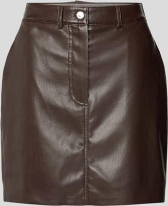 Nanushka Minirock in Leder-Optik