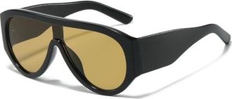 Generic Lunettes De Soleil Unisexes &Agrave; Monture Large, Id&eacute;ales For Les Trajets Domicile-travail Et Vacances. D&eacute;coratives(Brown)