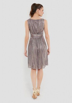 Swing Minikleid Cocktailkleid aus Plissee - Regular Fit