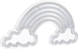 Globo Lighting Globo LED-Dekoleuchte - Wei&szlig; - 20 x 40 cm - Kunststoff - Regenbogen