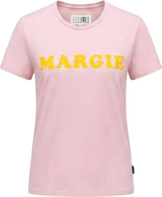 Maison Margiela Femme, Tops, Rose, Taille: 40 FR T-Shirt