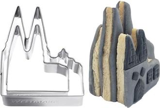 Westmark Ausstecher Kölner Dom - Edelstahl Plätzchenausstecher für Köln Fans - Präziser Keksausstecher für Teig, Käse, Gemüse & Party Deko, 8 cm