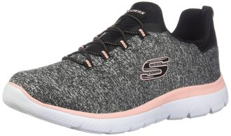 Skechers Damen Summits-quick Getaway Turnschuh, Schwarz Coral, 37.5 EU