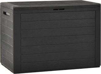 vidaXL Gartentruhe Anthrazit 78x44x55 cm Vidaxl