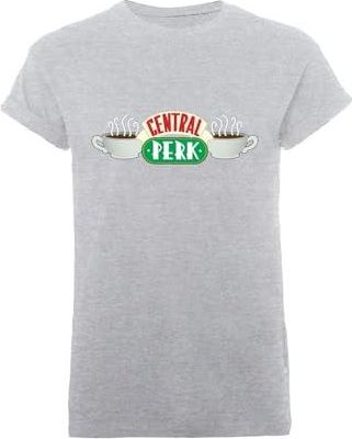 Friends Friends T-Shirt &agrave; Manches Roul&eacute;es Central Perk Unisexe pour Femme - Retro TV Tee