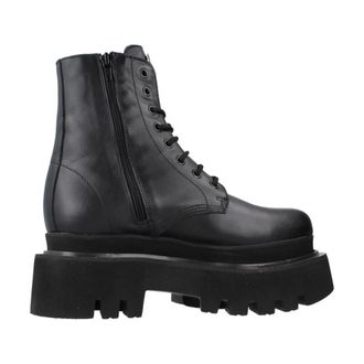 Yellow Femme, Chaussures, Noir, Taille: 39 EU Bottes audacieuses &agrave; lacets