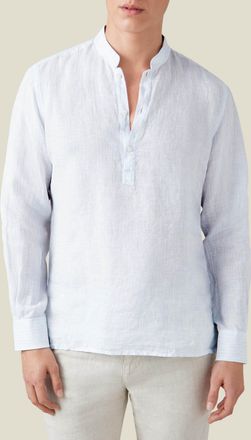 Luca Faloni Hemd Forte in Thin Striped aus Leinen für Herren