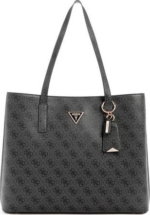 Guess Meridian II Girlfriend Tote Bag Coal Logo