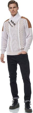 Rusty Neal Strickpullover mit trendigem Strickmuster