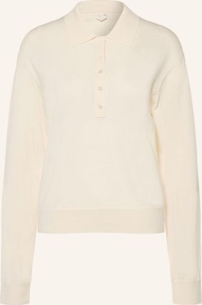 Arket Arket Strick-Poloshirt Aus Merinowolle weiss