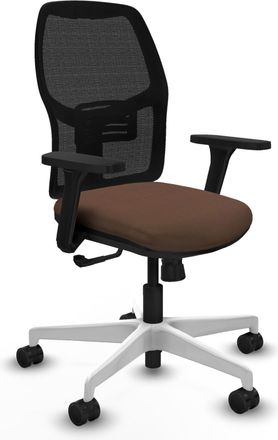 Piqueras y Crespo Alfera Home Office Schreibtischstuhl mit 3D-Armlehnen, h&ouml;henverstellbare Lendenwirbelst&uuml;tze, ausgestattet mit 4 Positionen und Schneideschaum, Schwarz