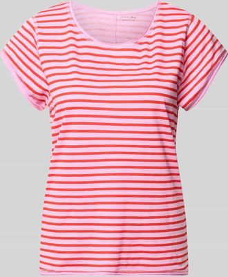 Christian Berg T-Shirt mit Streifenmuster und Rundhalsausschnitt