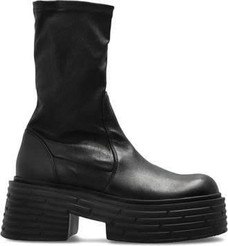 AGL Lignes Plateau-Stiefeletten - - Shoes - Damen - Schwarzk - 40 EU