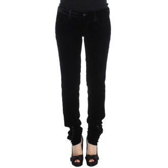 Ermanno Scervino Elegante schwarze Slim-Fit-Hose - - Jeans - Damen - Schwarzk - L