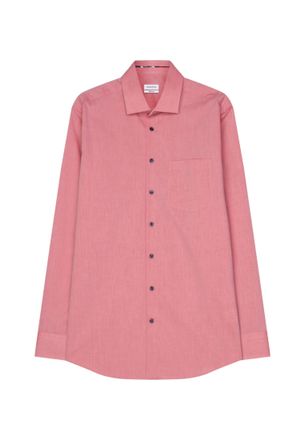 Seidensticker Herren Business Hemd Hemd, Rot, 44