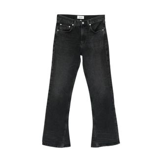 A Gold E Schwarze Regenerativ Baumwoll Bell Bottom Jeans - - Jeans - Damen - Schwarzk - W28