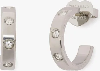 Kate Spade New York Kate Spade Set In Stone Kleine Creolen f&uuml;r Frauen in Klar/Silber | Multi