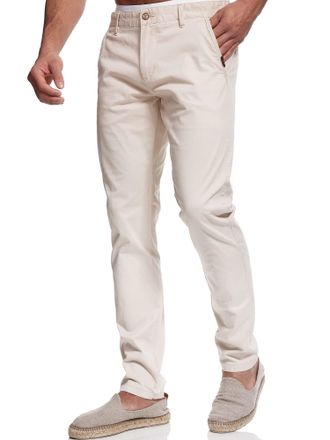 Indicode Herren Cherry Chinohose Stretchhose | Chino Herrenhose Stretch Stoffhose Fog, 34/34