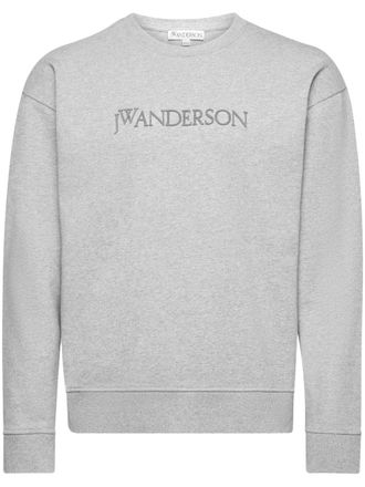 J.W.Anderson sweat à logo brodé - Gris