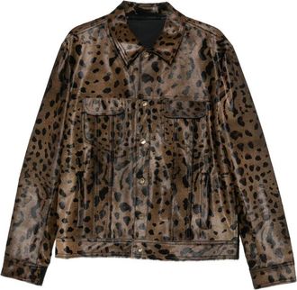 Salvatore Santoro Leopard-print Shearling Jacket